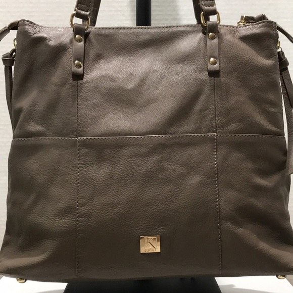 Kooba | Bags | Kooba Large Taupe Leather Tote | Poshmark